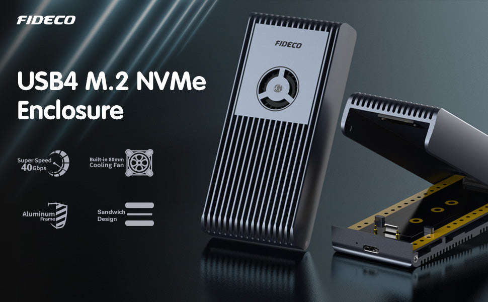 FIDECO USB4 SSD Enclosure: Let Your Data Fly