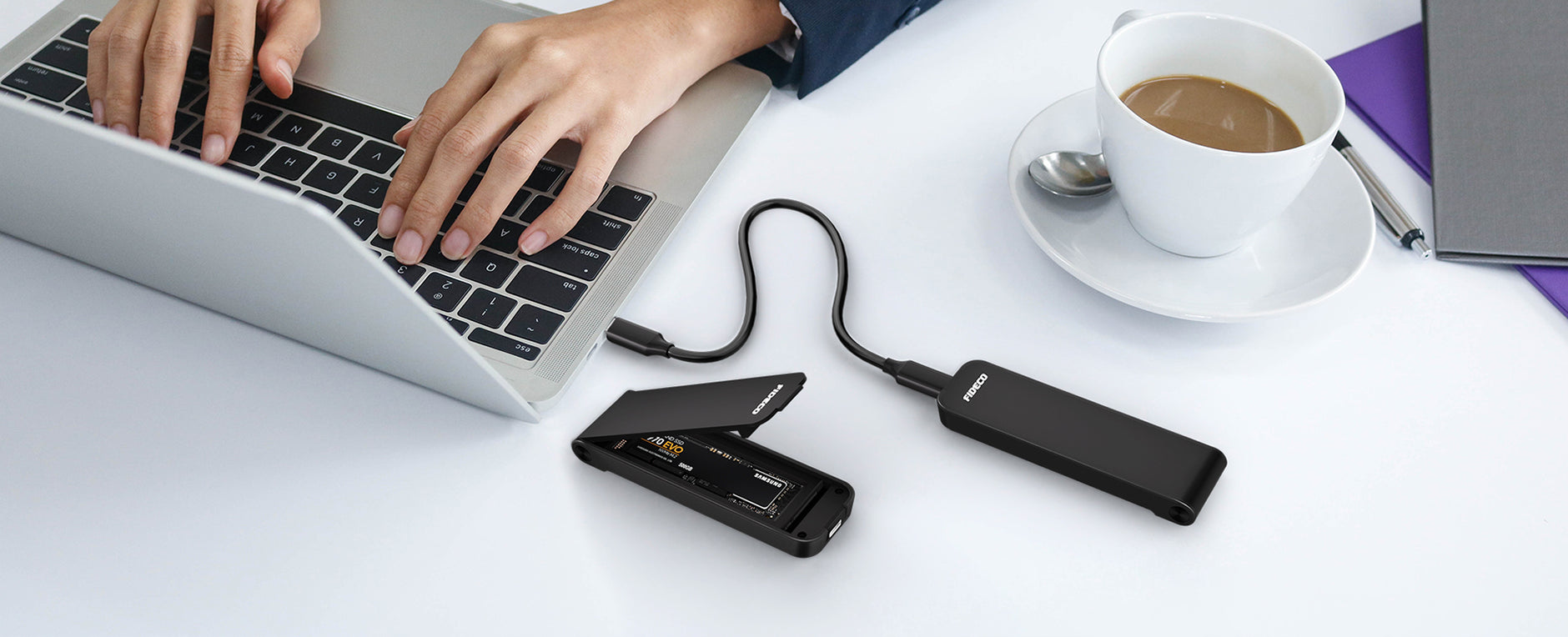 FIDECO-SSD Enclosure, HDD/SSD Docking, USB HUB, PC Peripherals