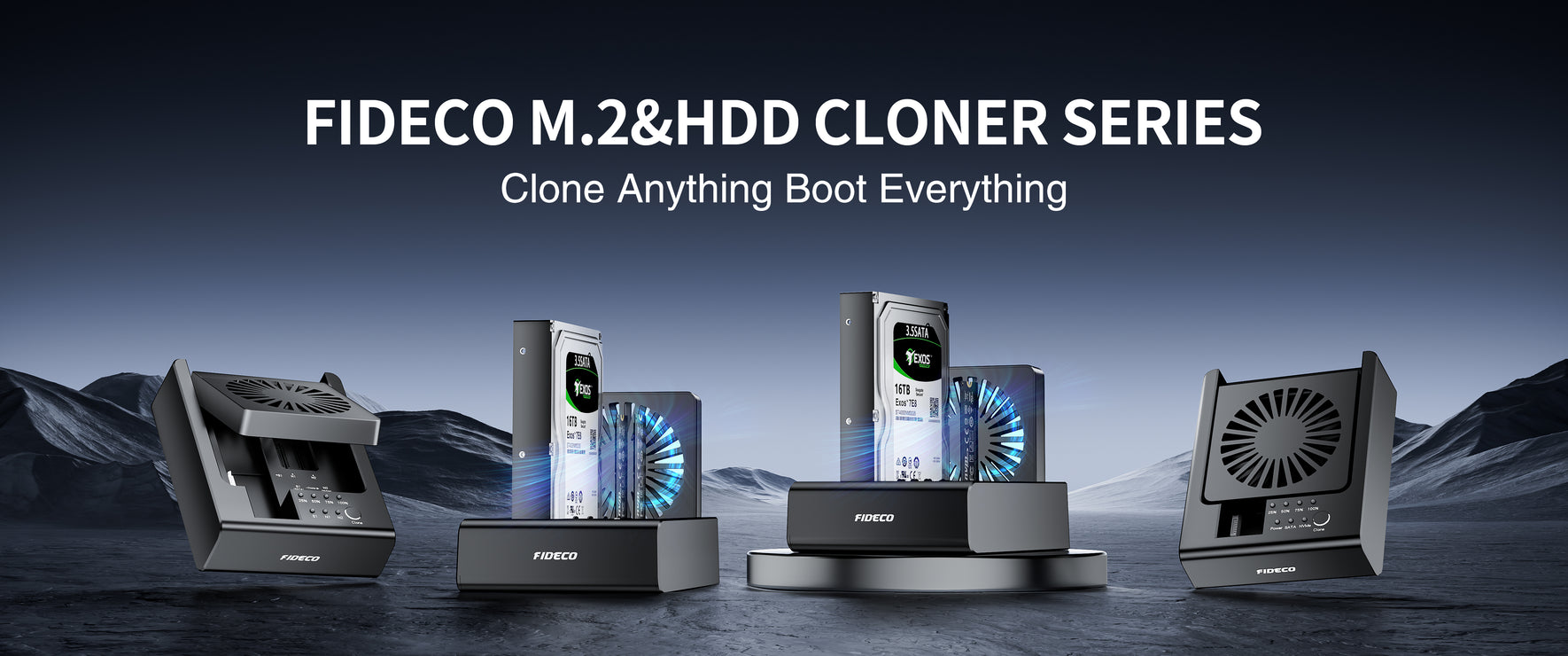 FIDECO-SSD Enclosure, HDD/SSD Docking, USB HUB, PC Peripherals